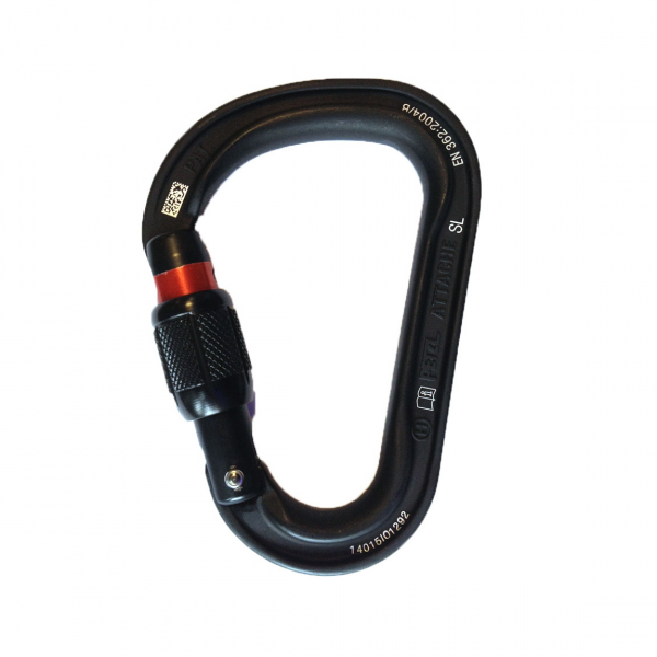 Petzl ATTACHE SCREW-LOCK Black | Montis Magia